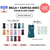 Next Level 3600 Color + Size Chart | EDITABLE Canva Template | 3600 ...