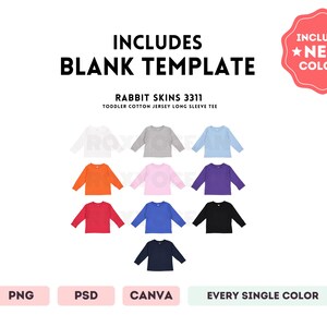 Rabbit Skins 3311 Color + Size Chart | EDITABLE Canva Template | 3311 ...