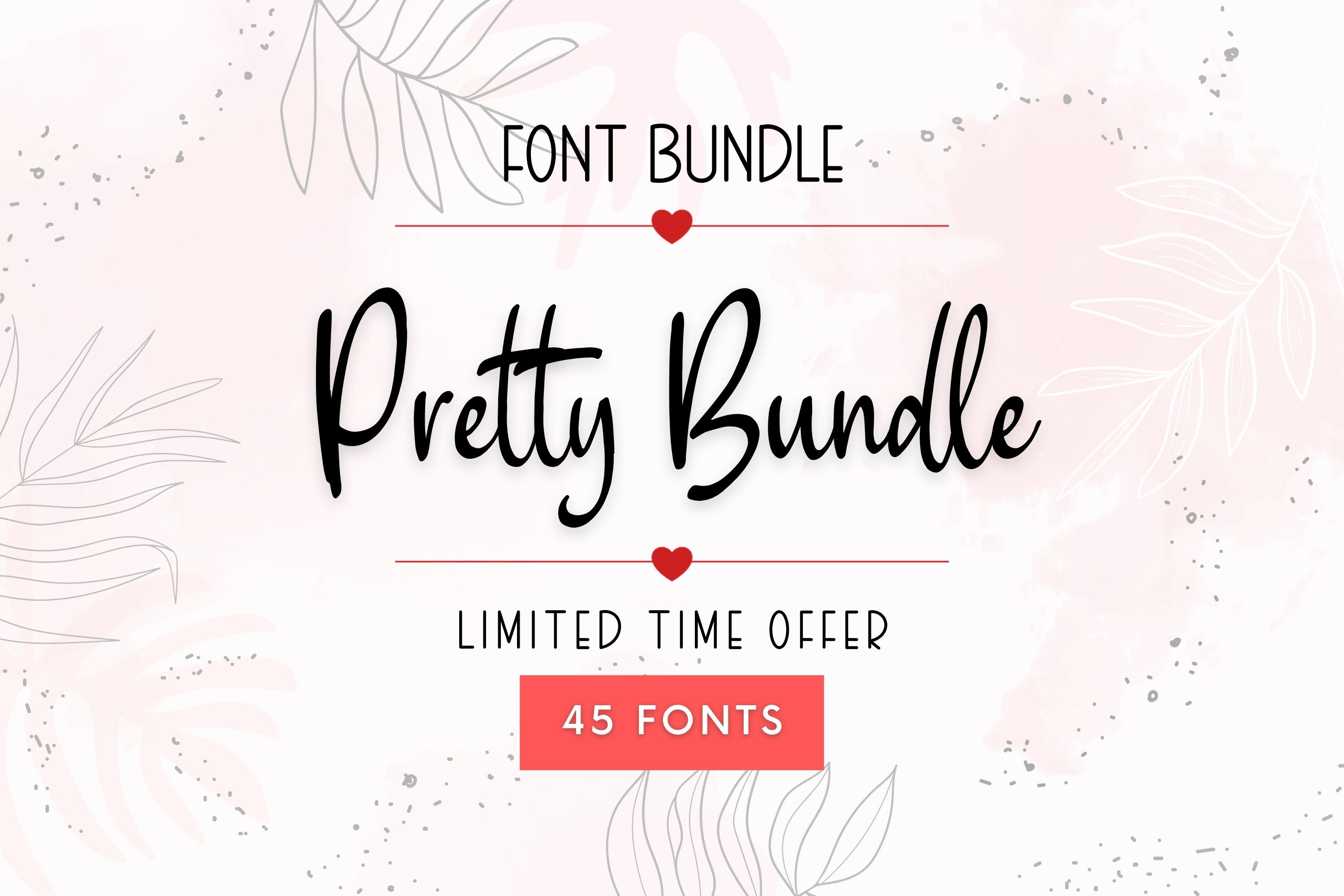 Pretty Font Bundle Calligraphy Font Handwritten Font Cricut Font Bundle ...