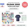 Bella Canvas 6682 Color + Size Chart | EDITABLE Canva Template | 6682 ...