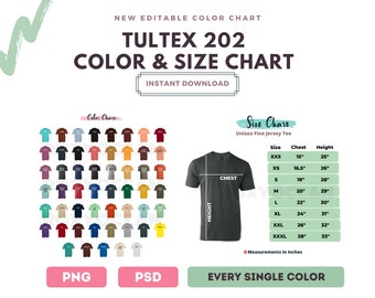 Tultex Size Chart | Etsy