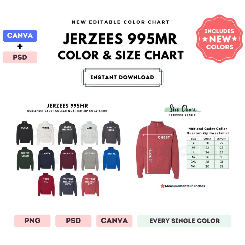 Quarter Zip Template - Etsy