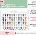 Tultex 202 Color + Size Chart | EDITABLE Canva Template | 202 Unisex ...
