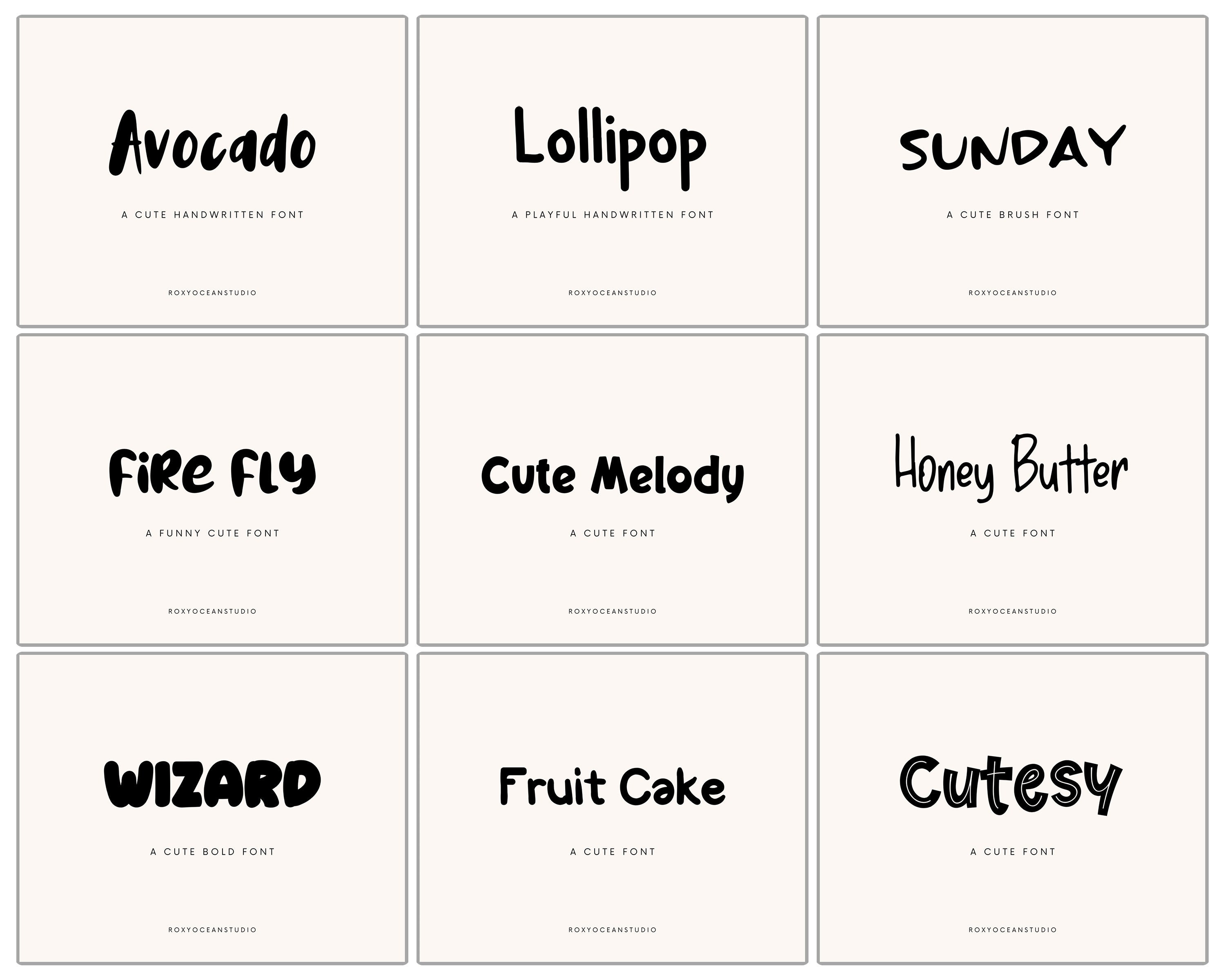 Cute Handwritten Font Bundle Calligraphy Fonts Country Fonts Cricut ...