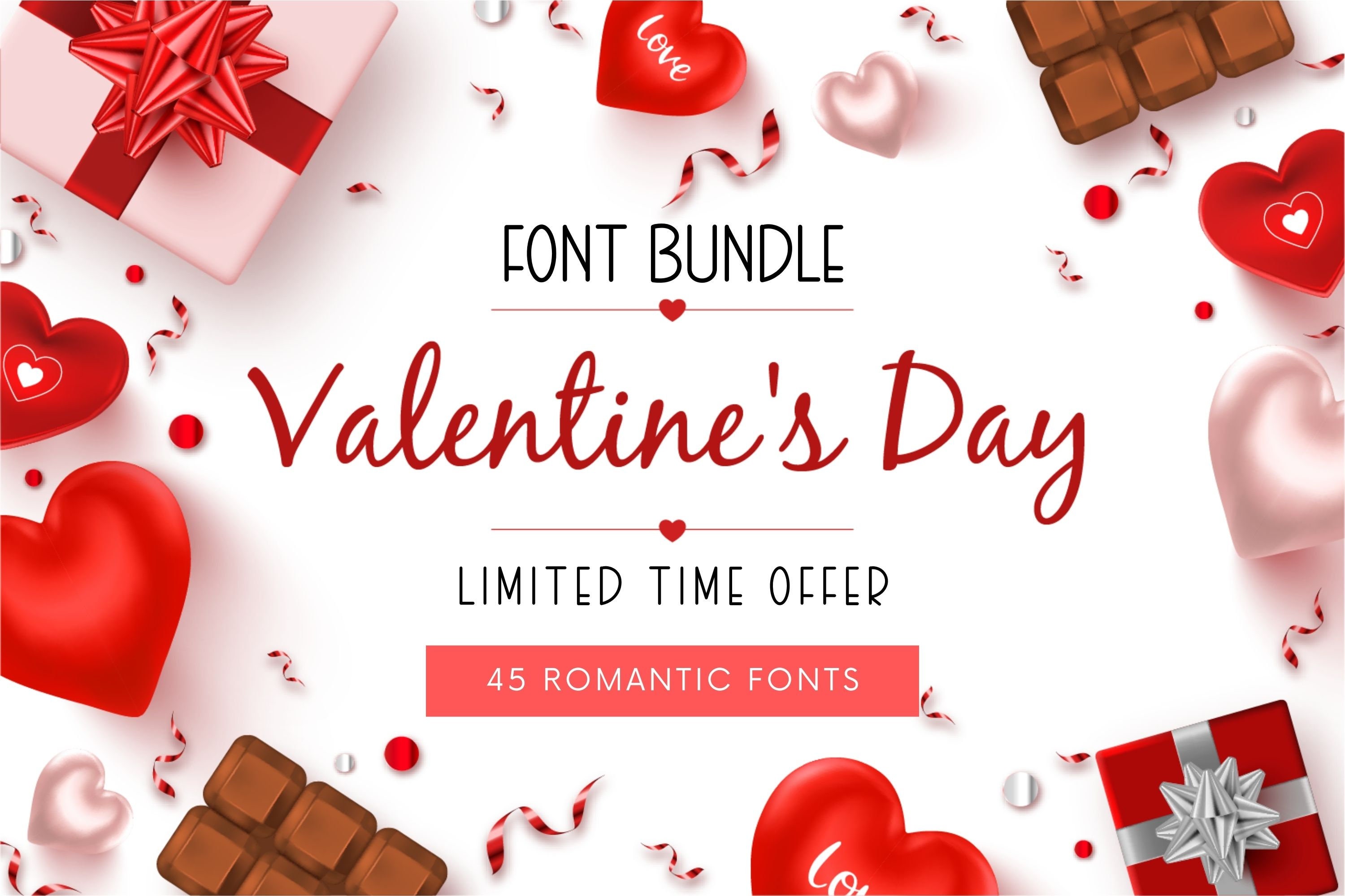 Valentine's Day Fonts | Font Bundle | Cute Fonts | Love Fonts | Cricut ...