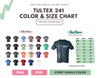 Tultex Size Chart | Etsy