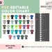 Next Level 6210 Color + Size Chart | EDITABLE Canva Template | 6210 ...