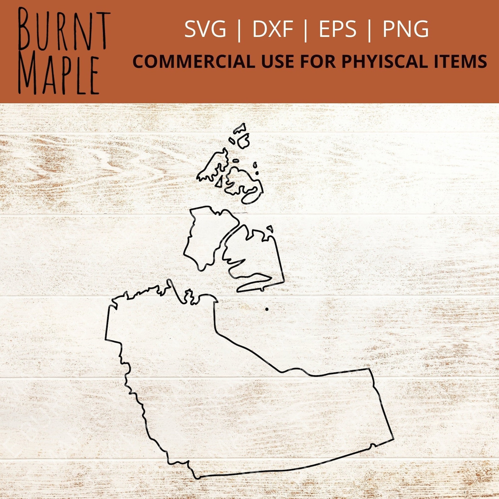 Northwest Territories Outline SVG Nwt SVG Territory SVG - Etsy