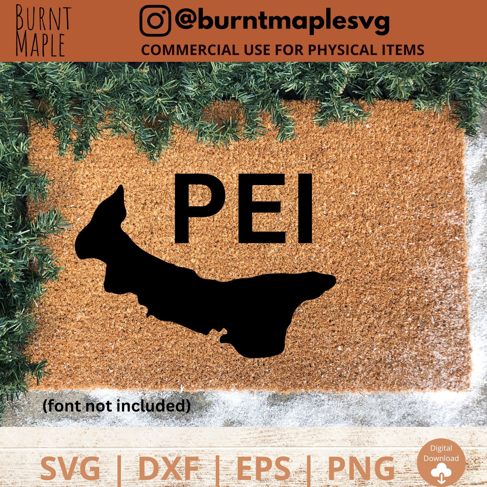 Prince Edward Island Province Outline SVG - PEI Map - Prince Edward ...