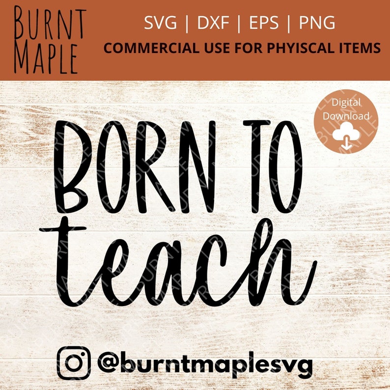 Born to Teach SVG Teacher SVG Teacher Shirt SOR I - Etsy