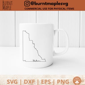 Yukon Outline SVG - Territory SVG - Digital Cut Files SVG - Canada Svg ...