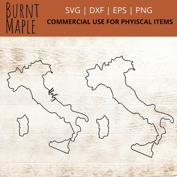Italian Map Outline