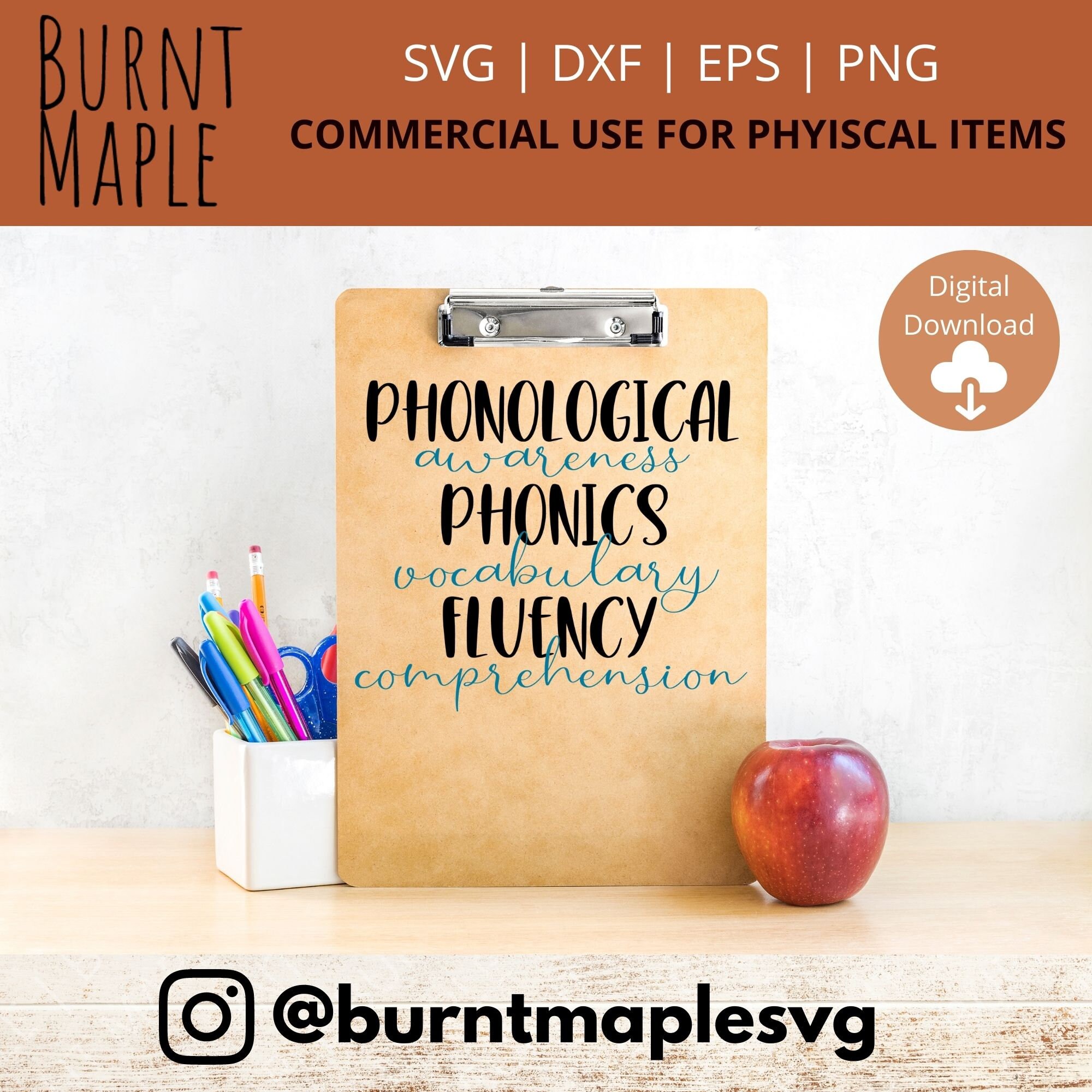 Reading Shirt SVG - Phonological Awareness - Phonics - Vocabulary ...