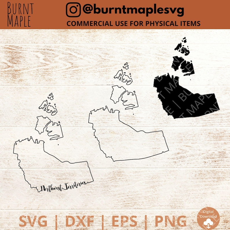 Northwest Territories Outline SVG - Nwt SVG - Territory SVG - North ...