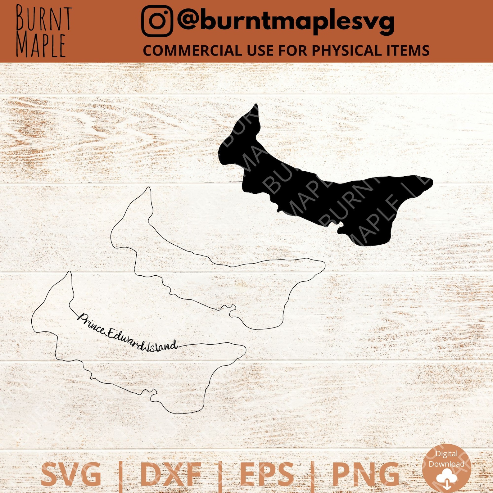 Prince Edward Island Province Outline SVG - PEI Map - Prince Edward ...