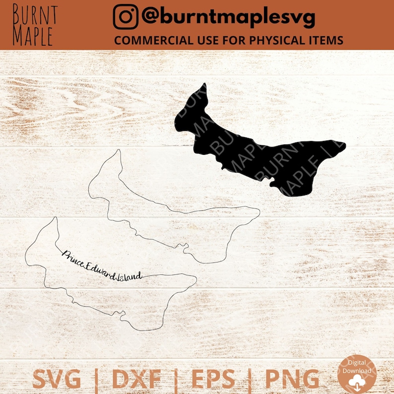 Prince Edward Island Province Outline SVG - PEI Map - Prince Edward Island Province SVG - East ...