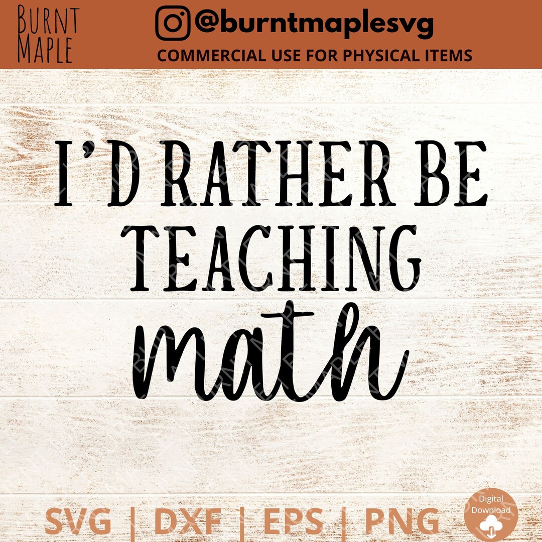 Teacher SVG Math Teacher Svg Mathematics Education SVG Funny Teacher ...