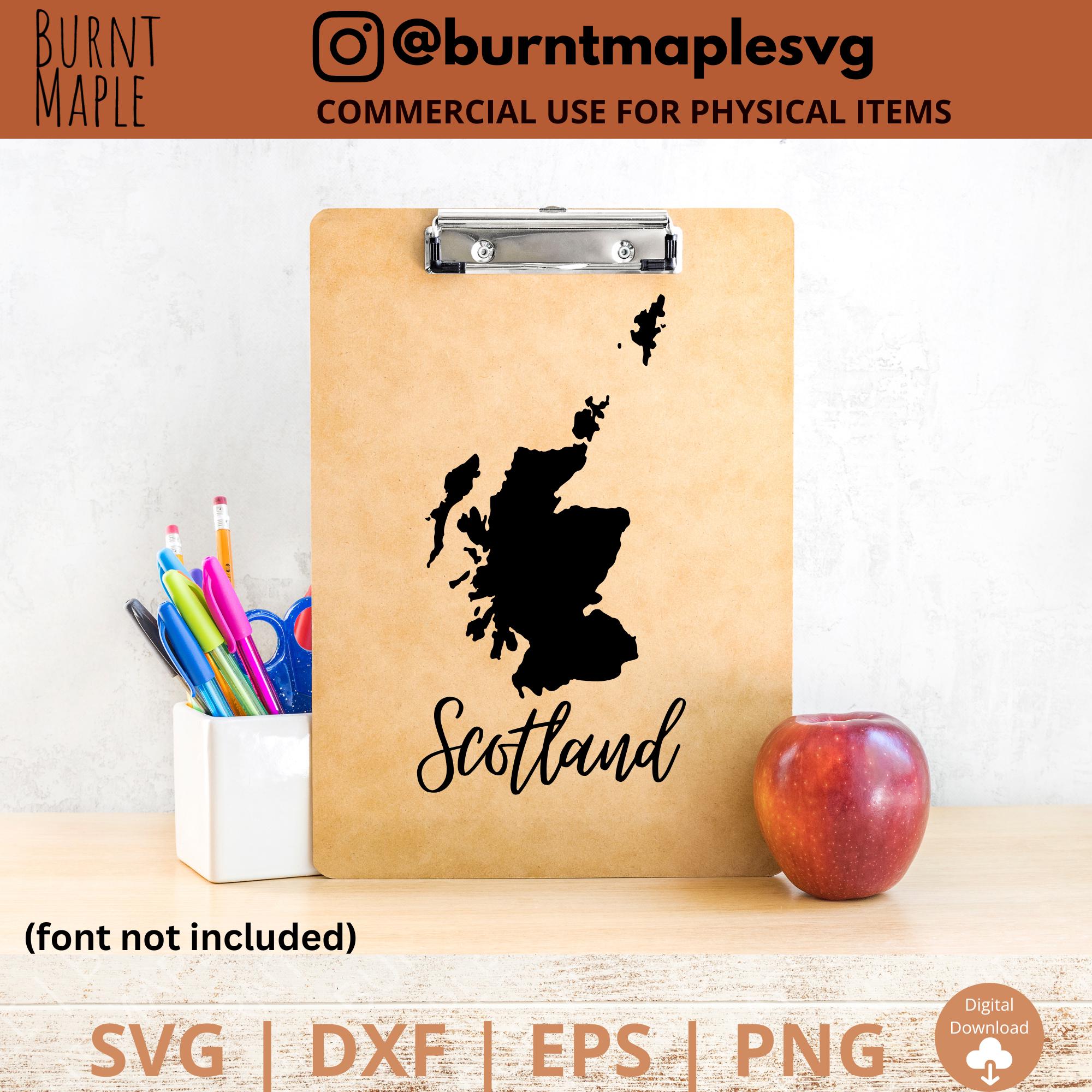 Scotland Outline SVG - Scotland Map Outline - Country SVG - Europe SVG ...