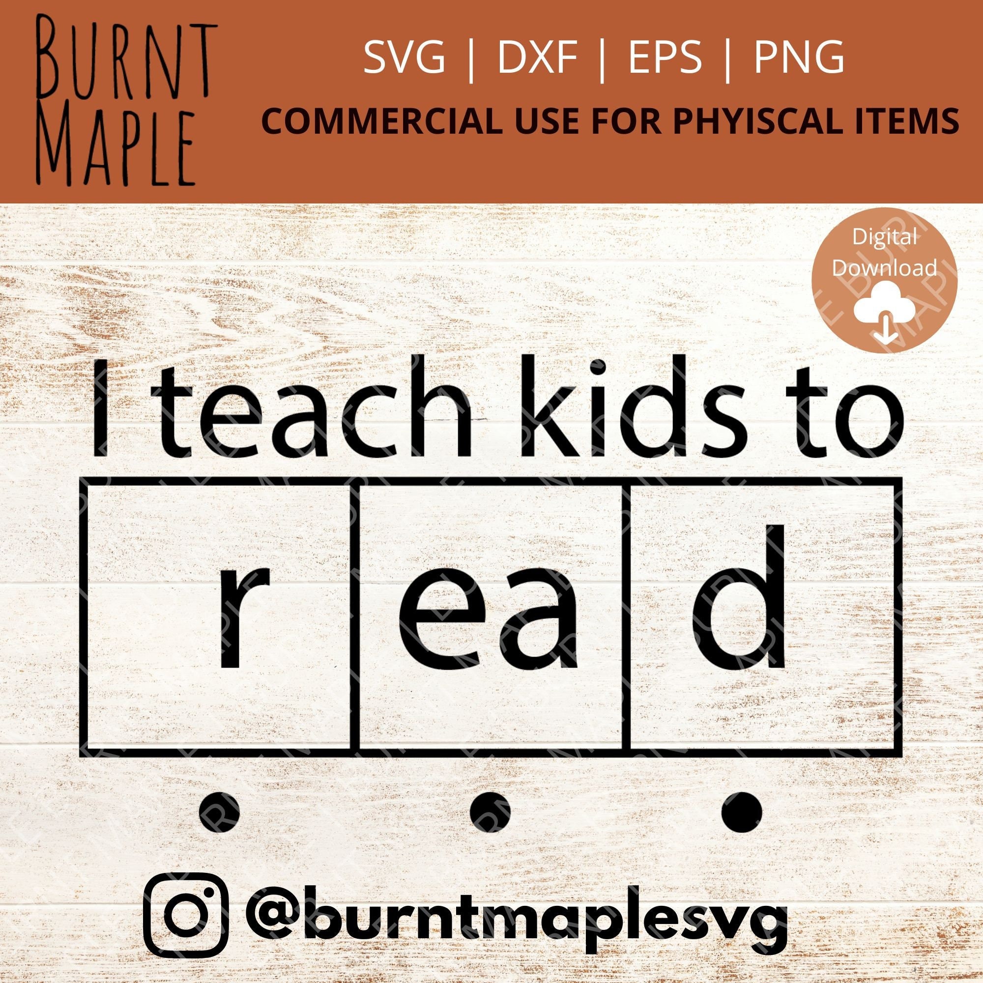 Teacher of Reading SVG Science of Reading SVG Teacher - Etsy