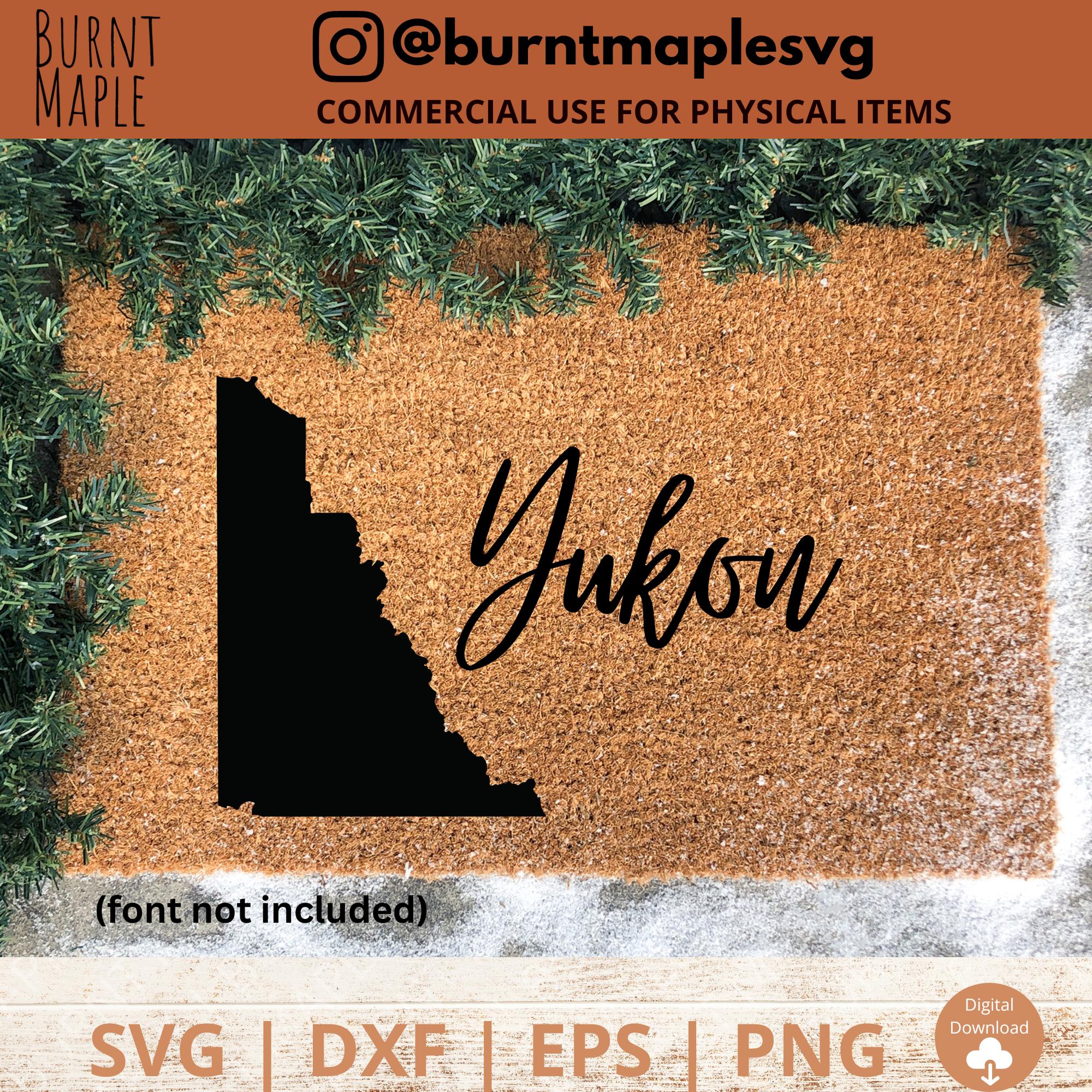 Yukon Outline SVG - Territory SVG - Digital Cut Files SVG - Canada Svg ...