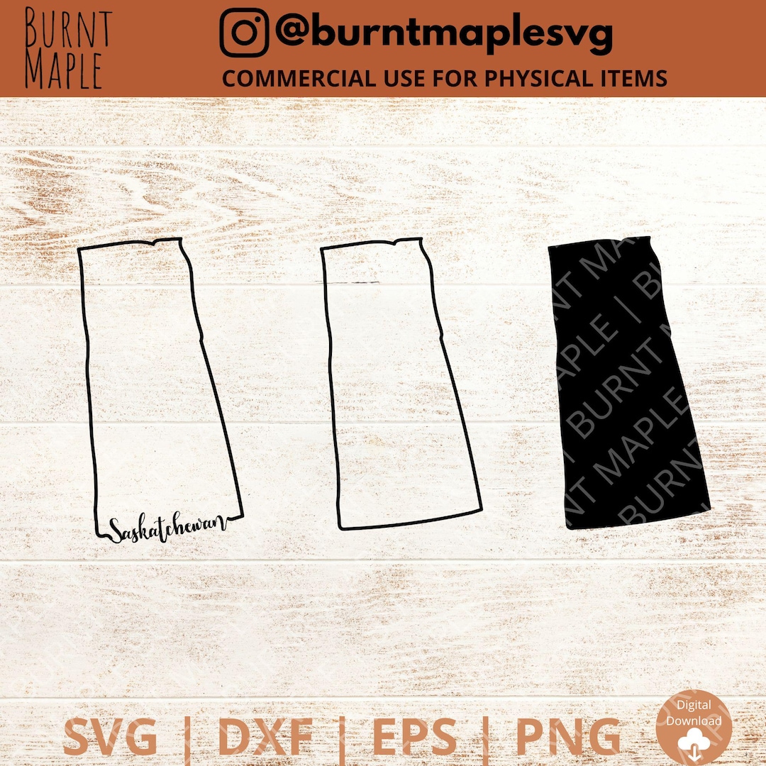 Saskatchewan Outline SVG - Saskatchewan Province SVG - Saskatchewan ...