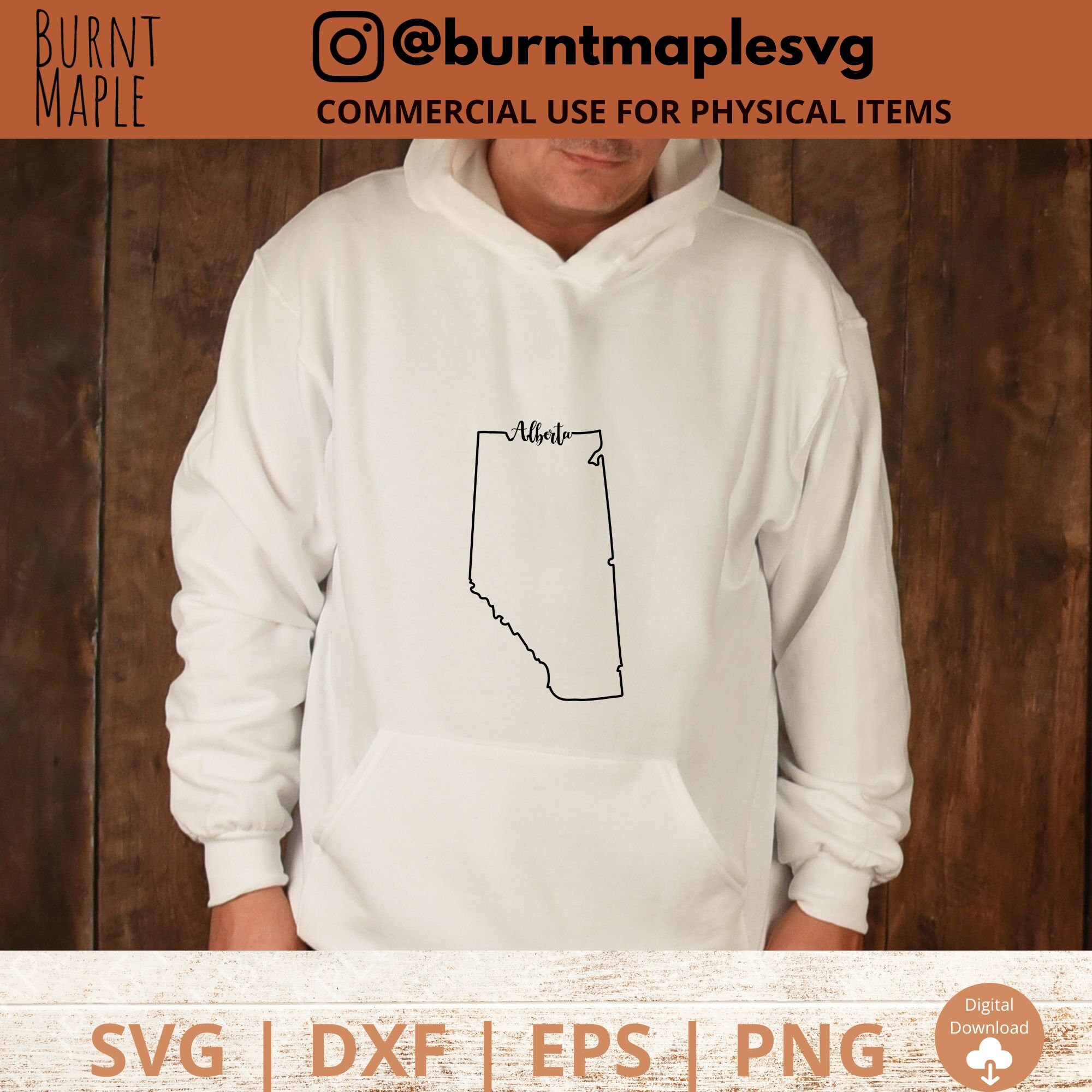 Alberta Outline SVG - Alberta Map Outline SVG - Alberta Province ...