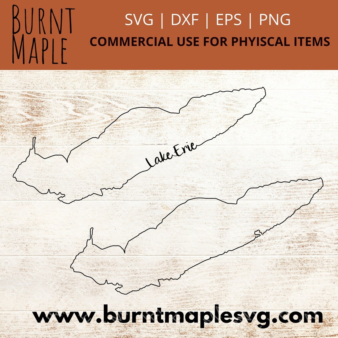 Lake Erie Outline SVG Great Lakes SVG Ontario SVG Canada - Etsy Canada