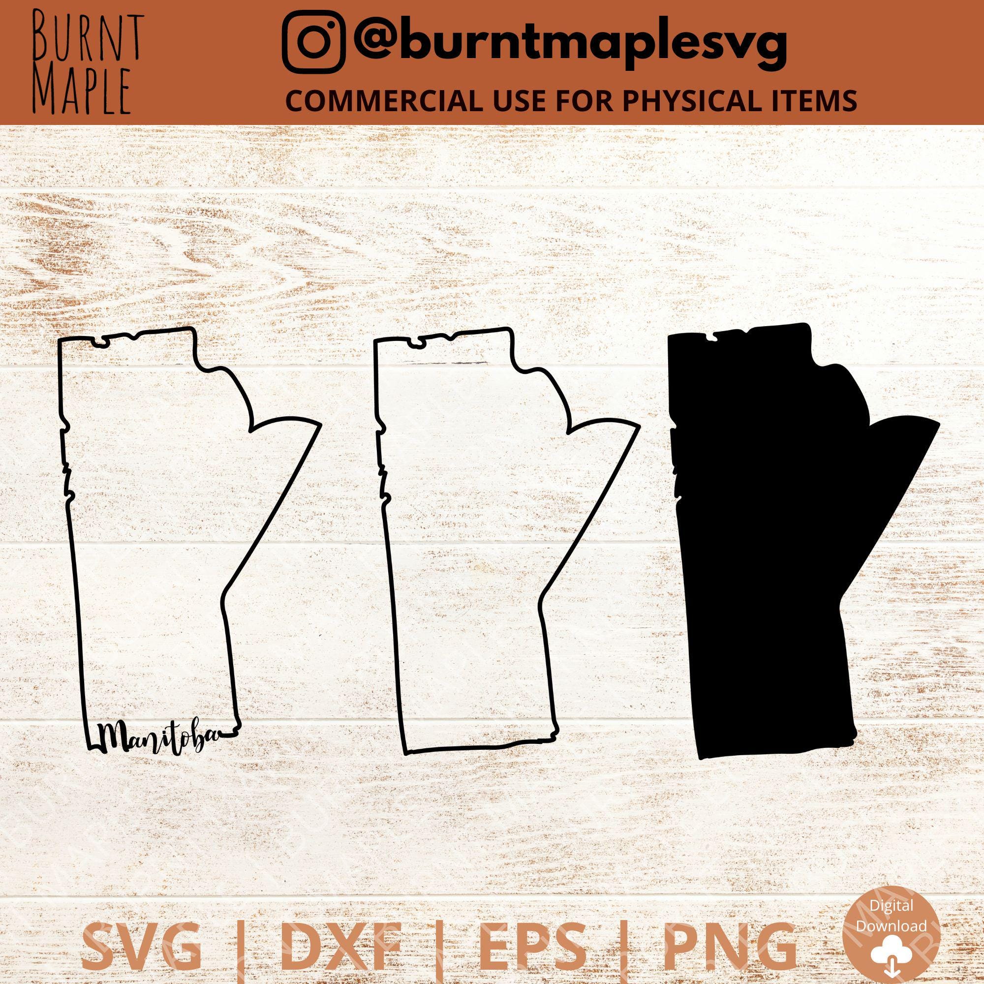 Manitoba Outline SVG - West SVG - Manitoba Province SVG - Canada Svg ...