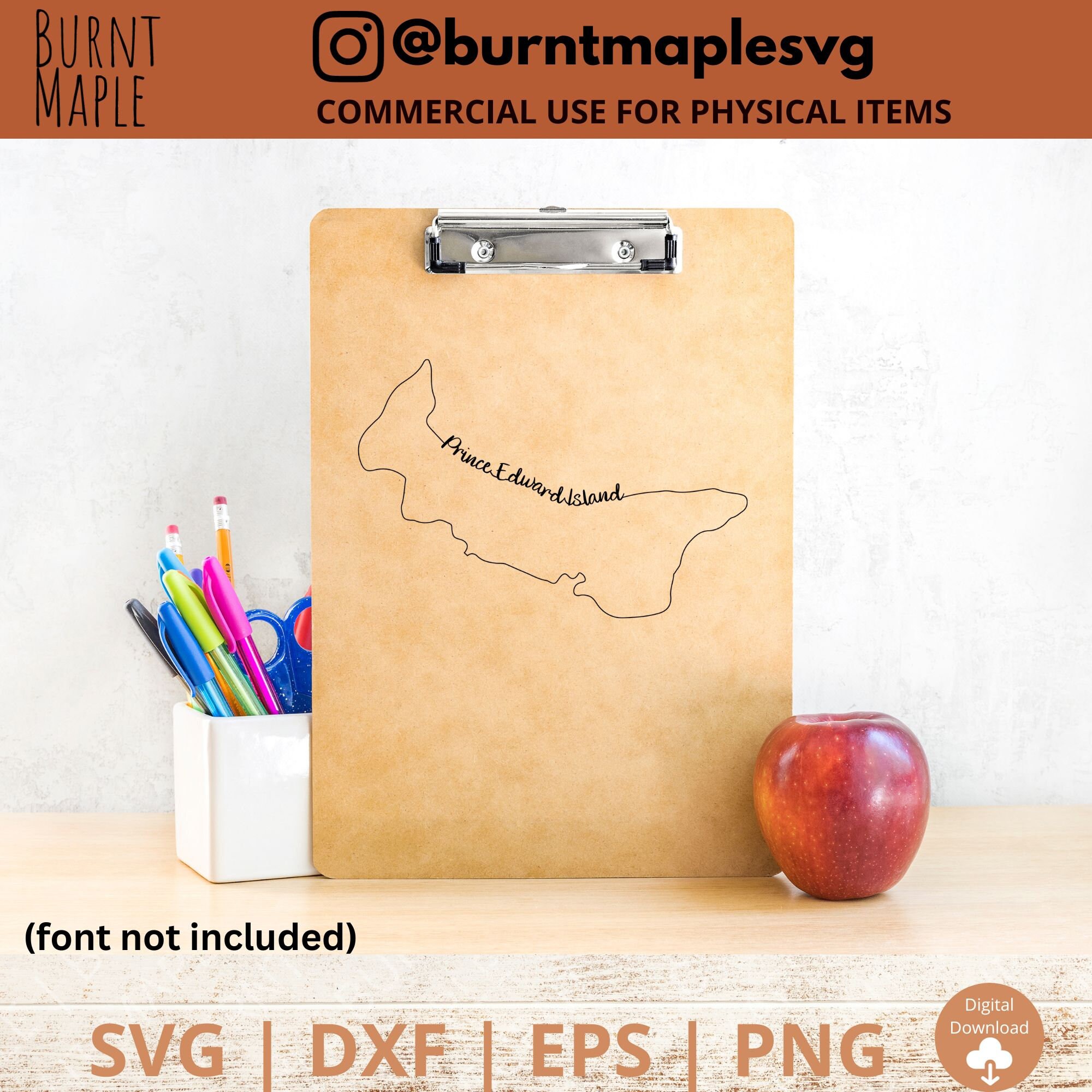 Prince Edward Island Province Outline SVG - PEI Map - Prince Edward ...