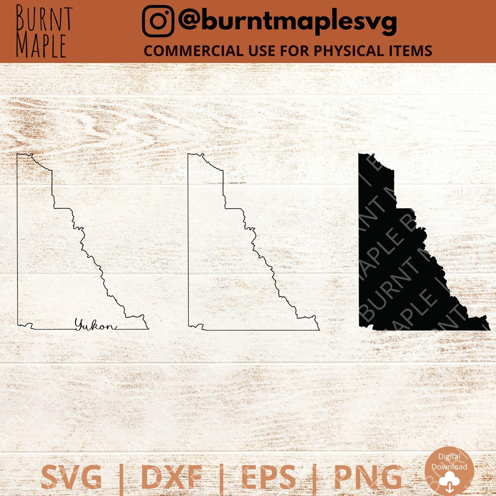 Yukon Outline SVG - Territory SVG - Digital Cut Files SVG - Canada Svg ...