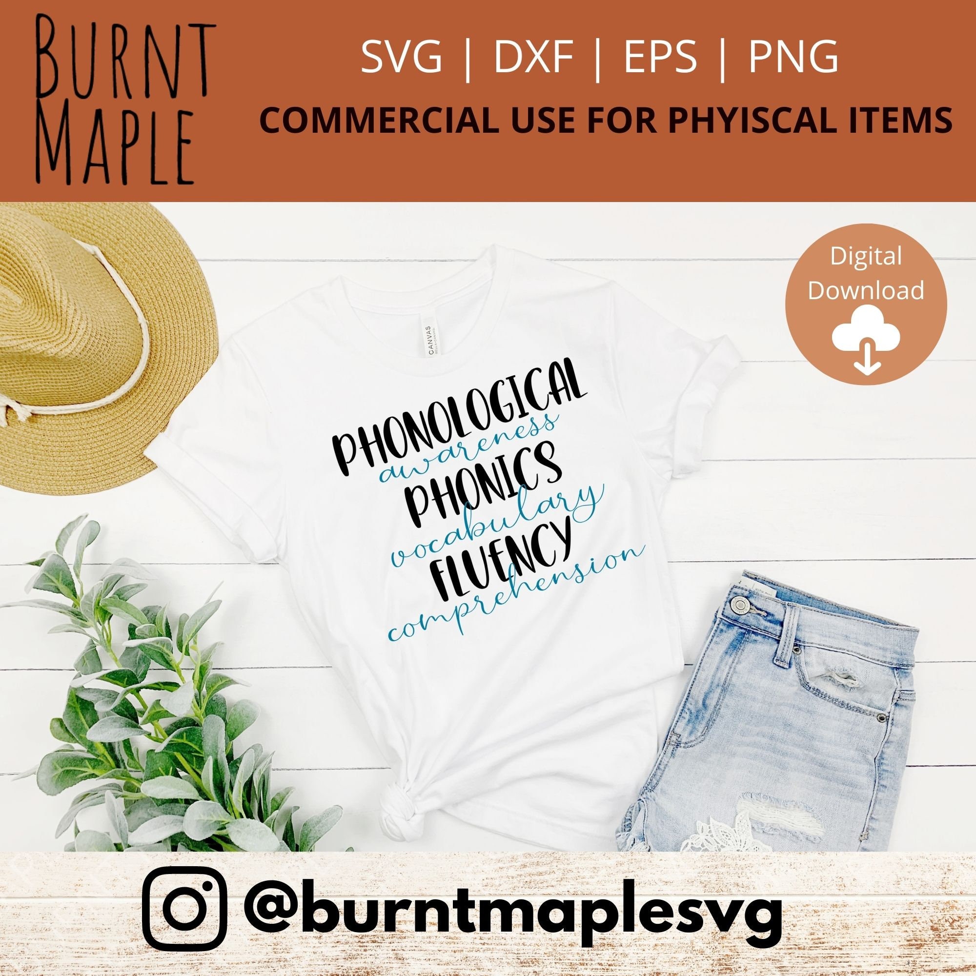 Reading Shirt SVG - Phonological Awareness - Phonics - Vocabulary ...