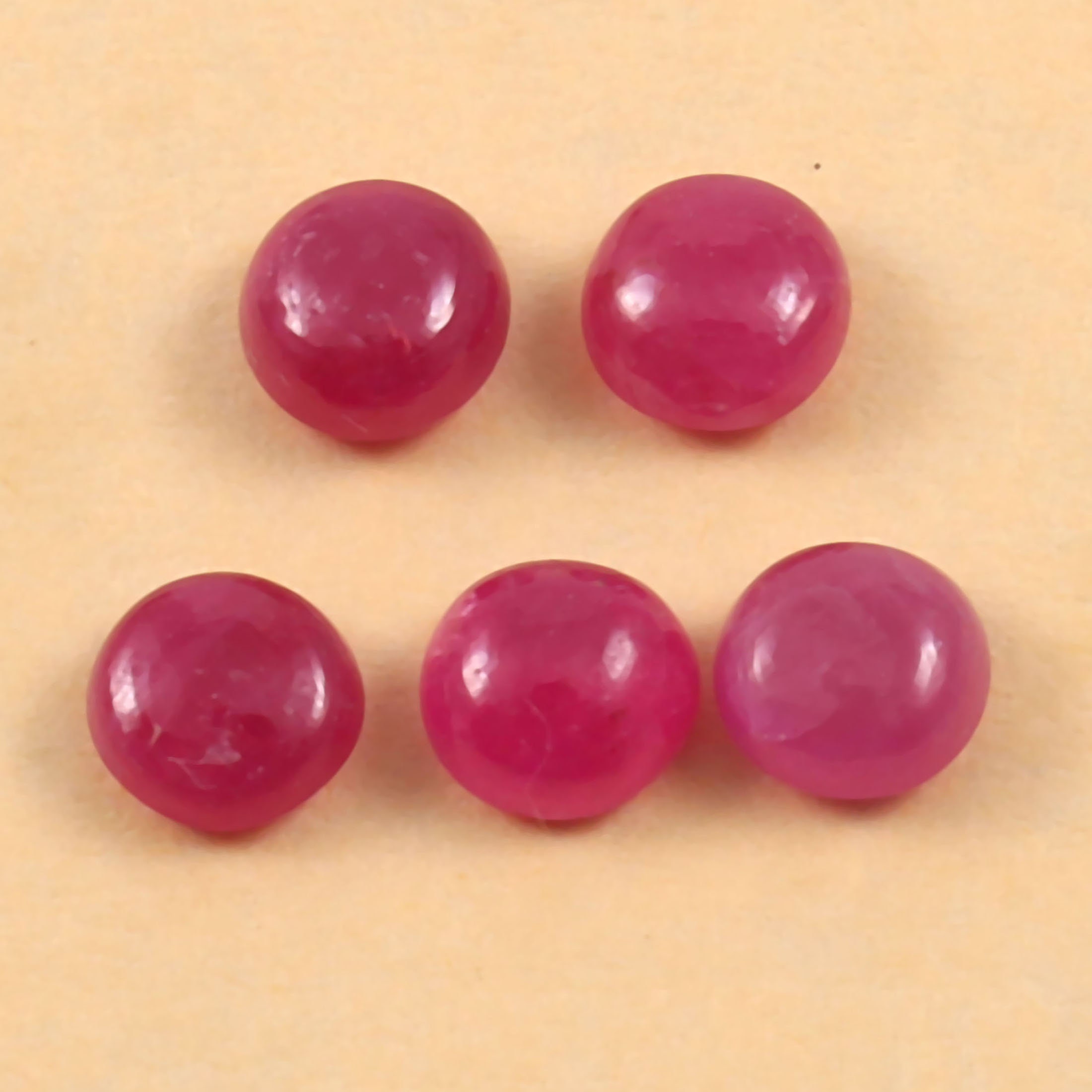 4.50 Mm Ruby Cabochon Round Gemstone Natural Genuine RUBY - Etsy UK