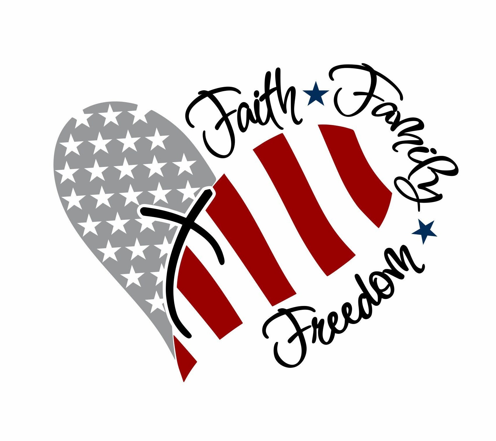 Faith Family Freedom Design Download - Etsy