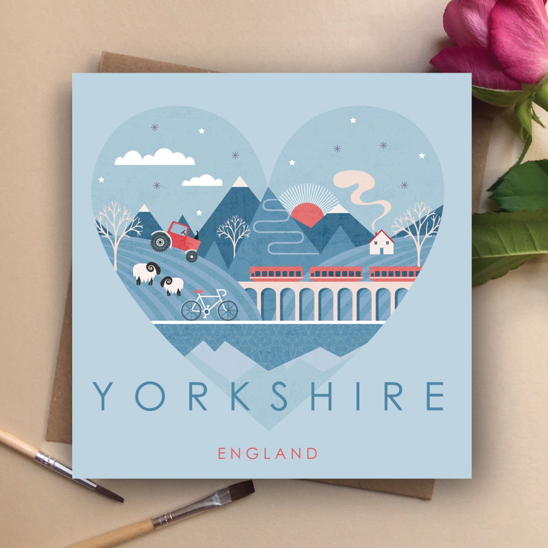 Yorkshire Greetings Card - Etsy