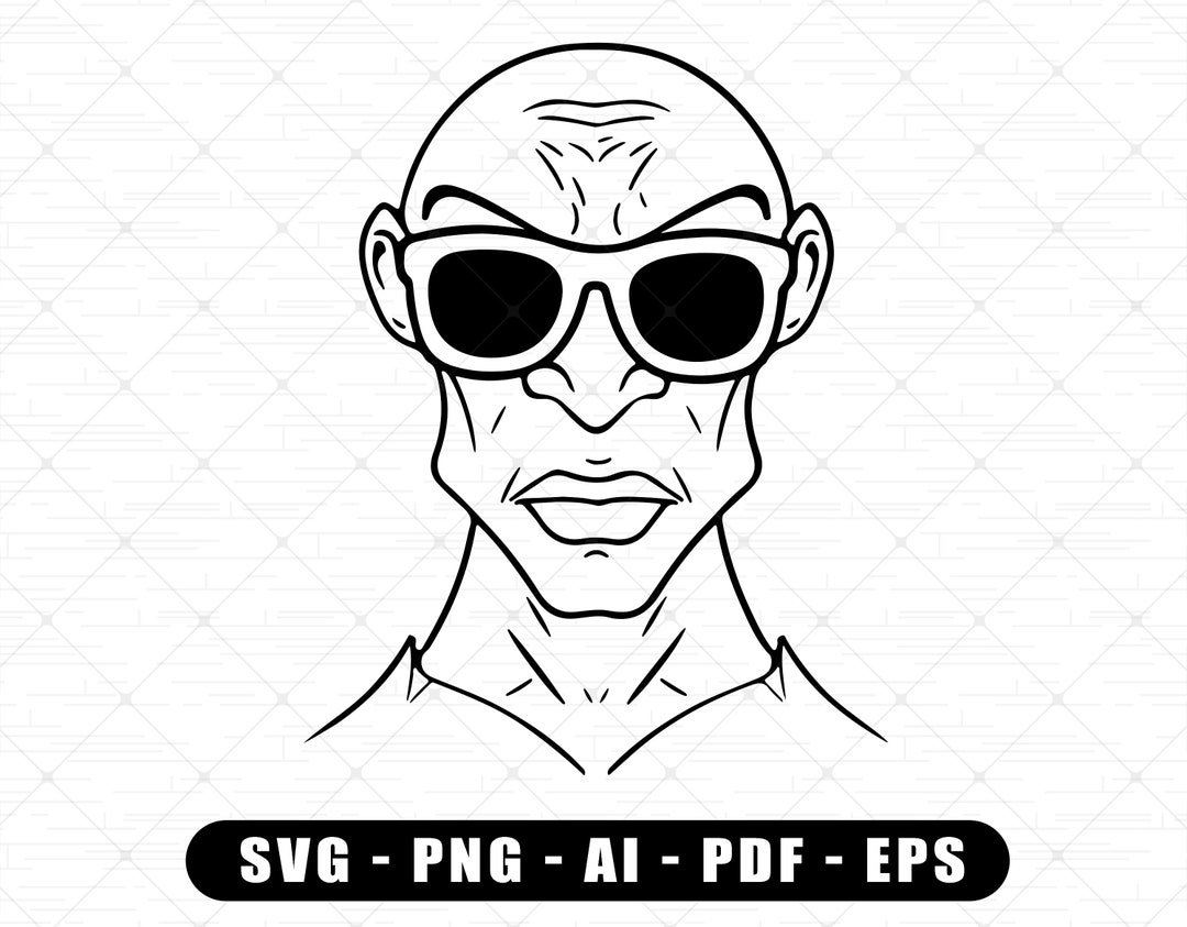Caricatura Man Face SVG, Cartoon Face Svg, Funny Cartoon Animated Man ...