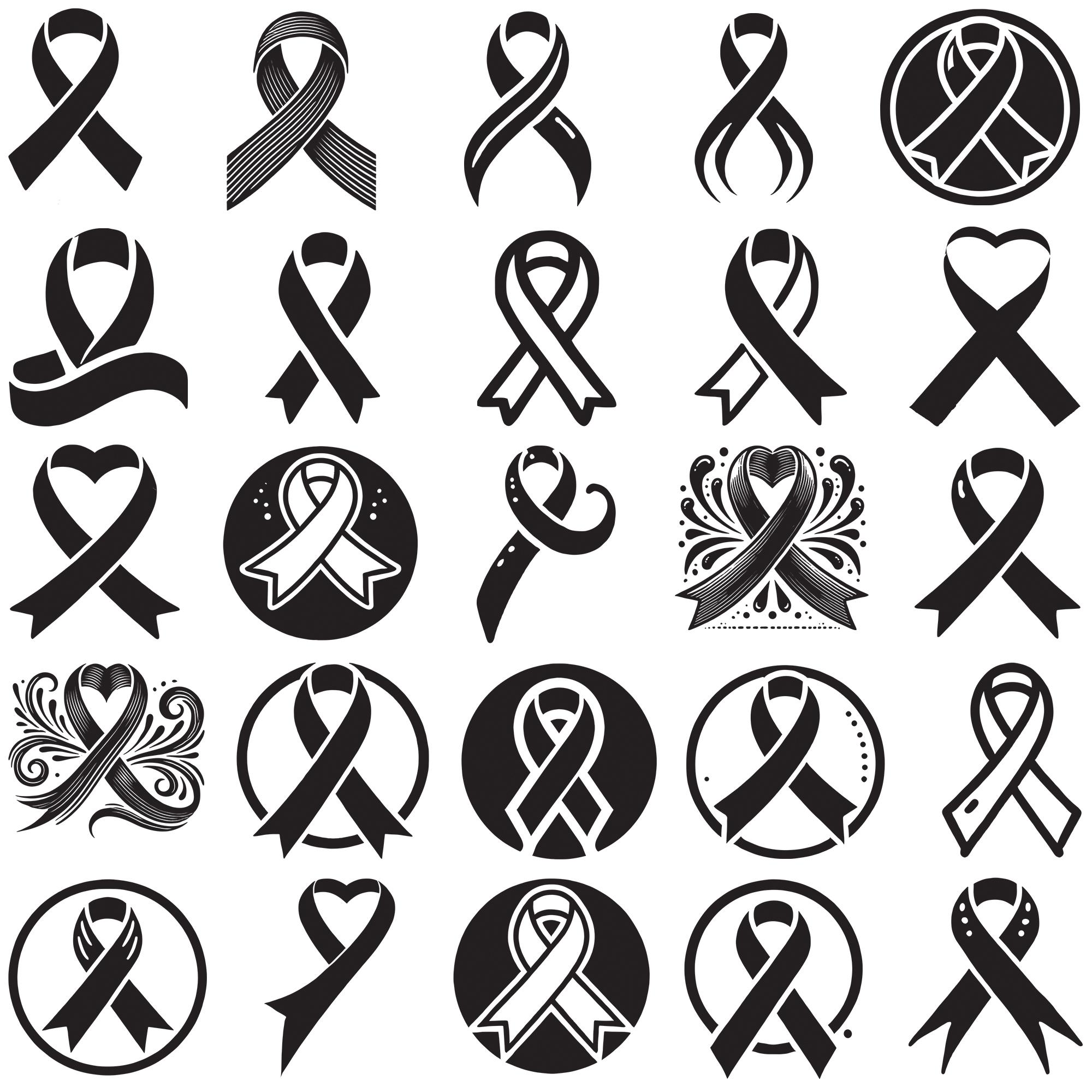 Awareness Ribbon SVG, Breast Cancer Support Ribbon SVG, Survivor Ribbon ...