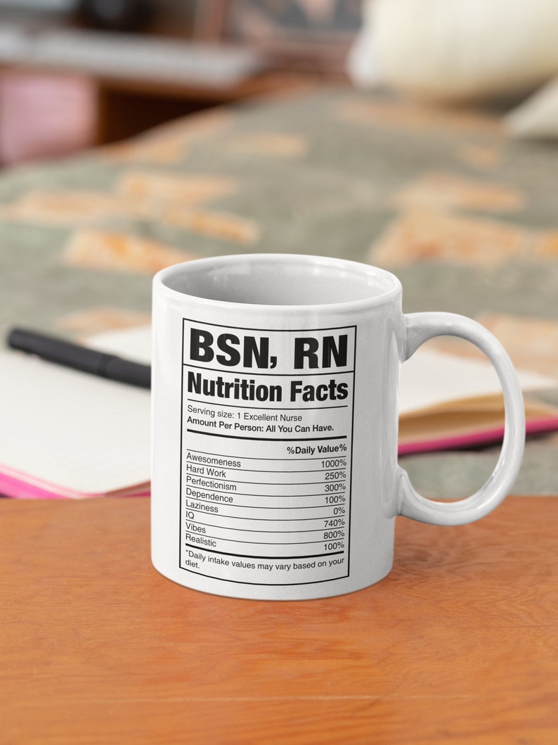 BSN RN Nutrition Facts SVG Bachelor of Science Nursing - Etsy