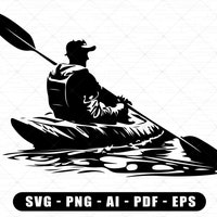 Kayaking Svg - Etsy