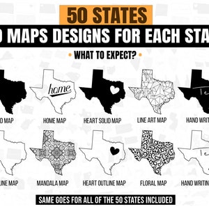 500 Maps Bundle | United States Maps SVG Bundle | US Maps Mega Bundle ...