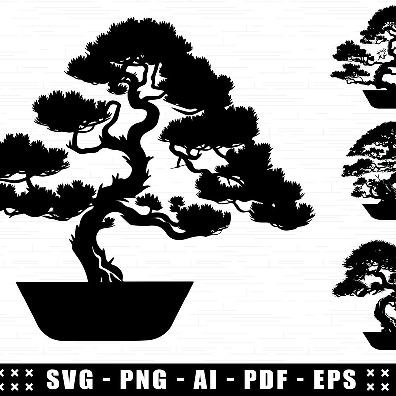 Bonsai Tree Pattern - Etsy