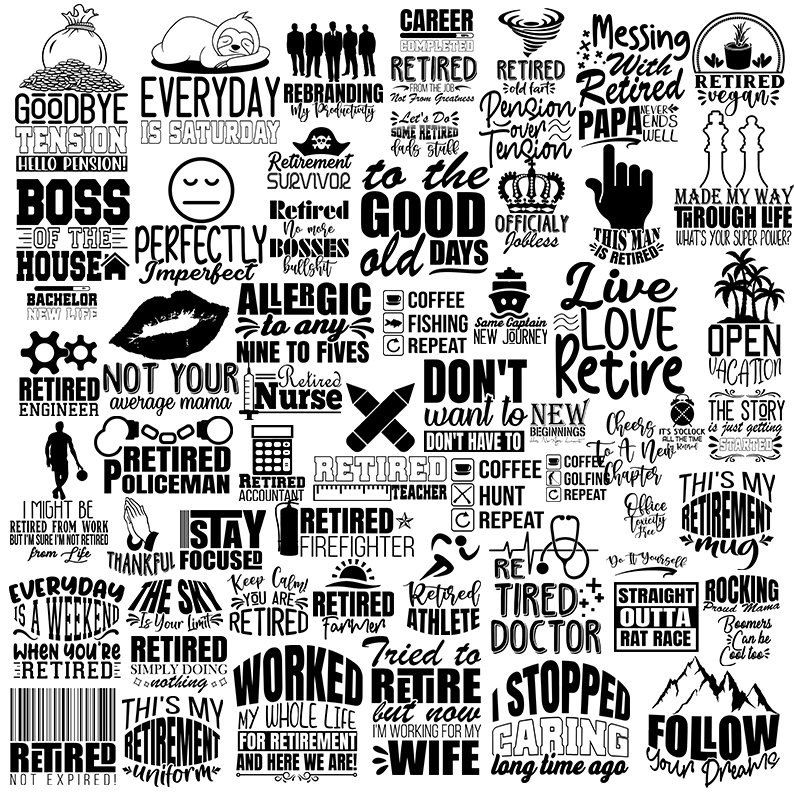 132 Retirement SVG Bundle Biggest Retirement Quotes Bundle - Etsy