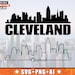 Cleveland Skyline SVG With Extra Outline Design | Cleveland Ohio ...