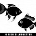 Fish SVG Bundle, Cricut Fish SVG Files, Easy Cut Fish Silhouette, Cute ...