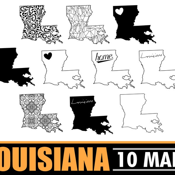Louisiana Svg - Etsy