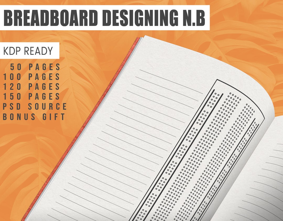 Breadboard Electric Designing Notebook Printable PDF - Amazon Kdp ...