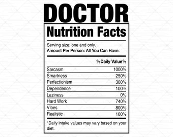 Nurses Nutrition Facts SVG | Sarcastic Nursing Nutrition Facts SVG ...