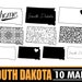 South Dakota State Map SVG Map Bundle Easy Cut Digital File South ...
