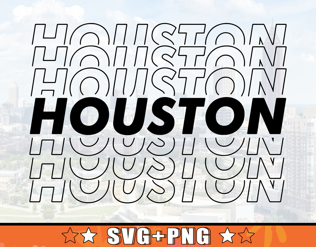 Houston Repeated Name SVG Design | Houston Texas Repetitive Title Svg ...