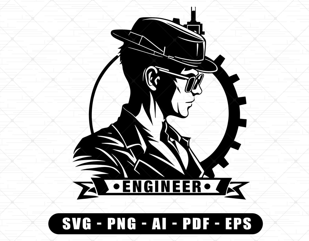Engineer Clipart Silhouette SVG Motivational Engineering SVG Engineer ...