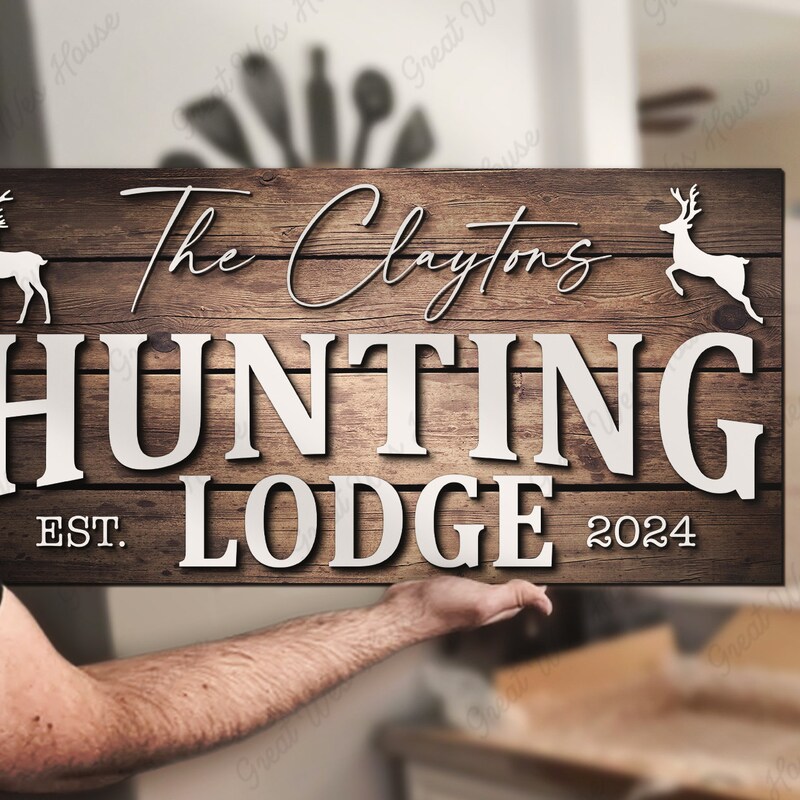 Hunting Lodge Sign - Etsy